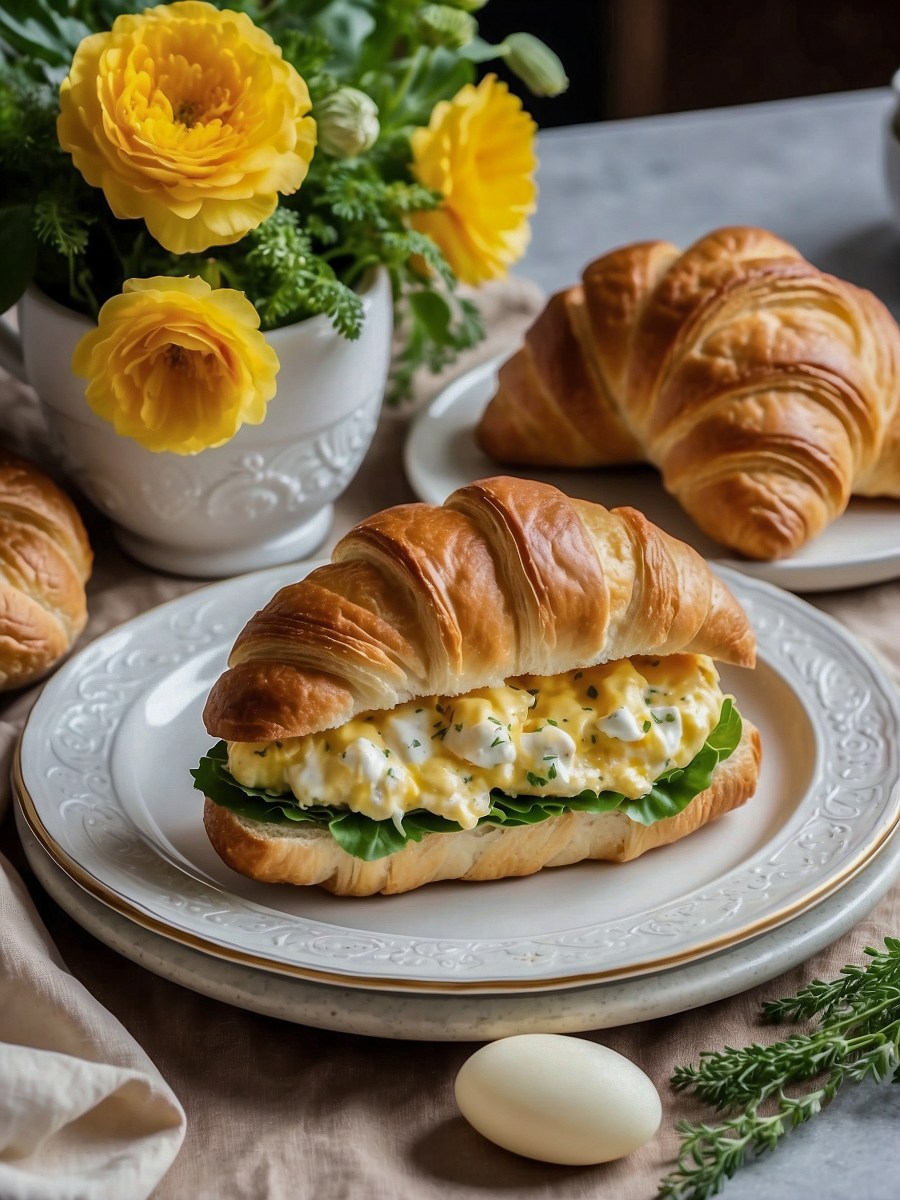 Tamago (Egg) Croissant Sandwich – Japanese Style – Masala Eats Miami